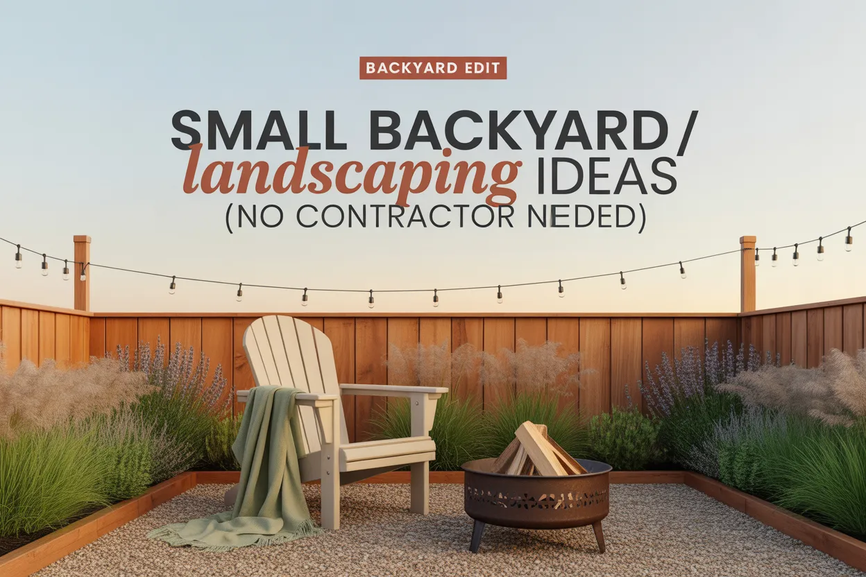 Small Backyard Landscaping Ideas (No Contractor Needed)